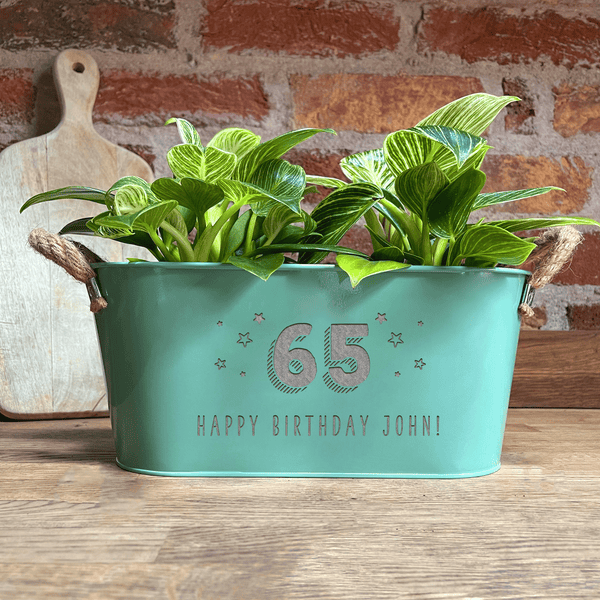 Personalised Planter - Birthday - Design 2 | Bear and Rose