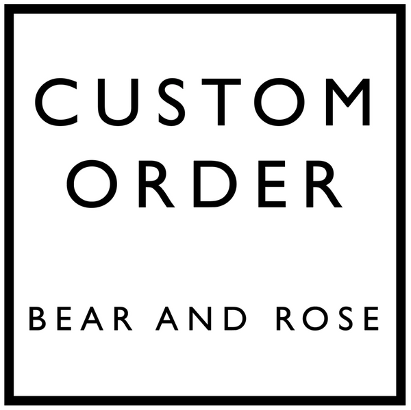 CUSTOM - Mrs Wright - 4 x Oak Signs | Bear and Rose