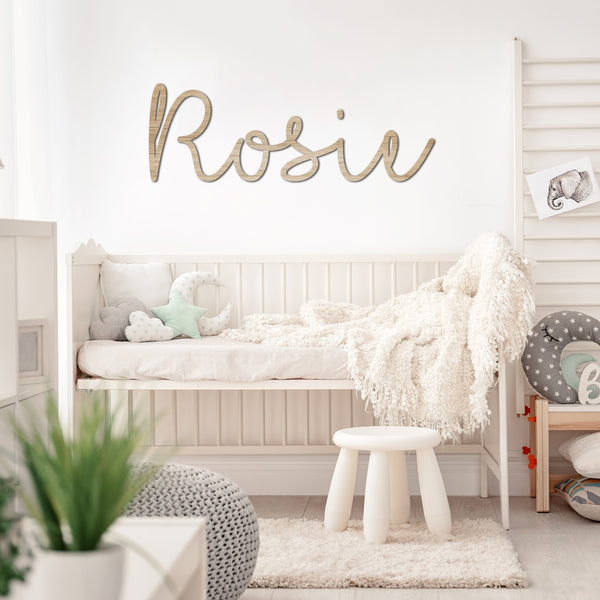 Personalised Wall Name any name made to order - Earth style | Bear and Rose