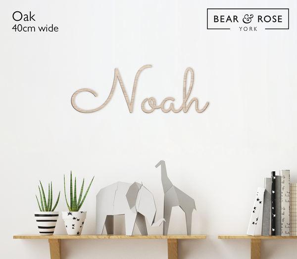 Personalised Wall Name any name made to order - Venus style | Bear and Rose